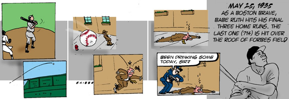Page 2 remembers the game in which Babe Ruth hit the last three home ...
