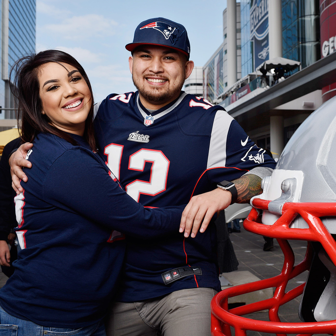Photos Of Tom Brady Fans At Super Bowl Li In Houston