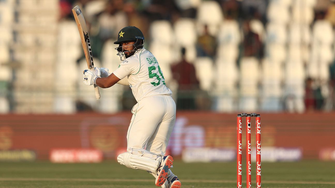 Saud Shakeel provides another flicker to Pakistan's ever-guttering ...