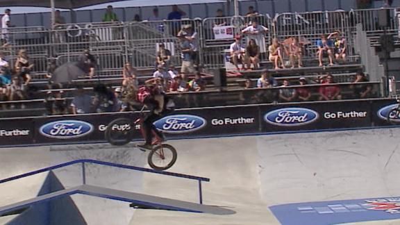 Tommy Dugan's fourth run in BMX Park - ESPN Video