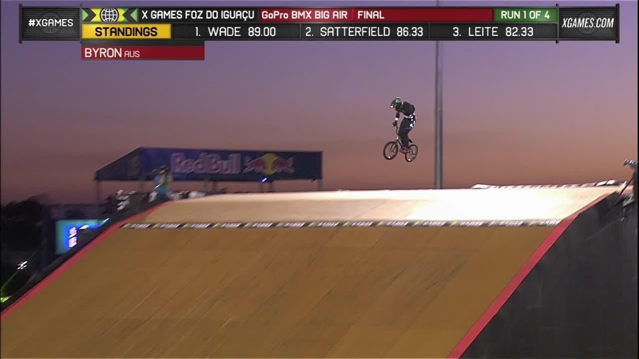 Vince Byron Run 1 BMX Big Air - ESPN Video