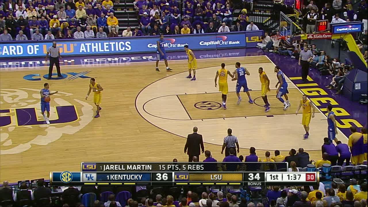 1H LSU J. Martin made Dunk. - ESPN Video