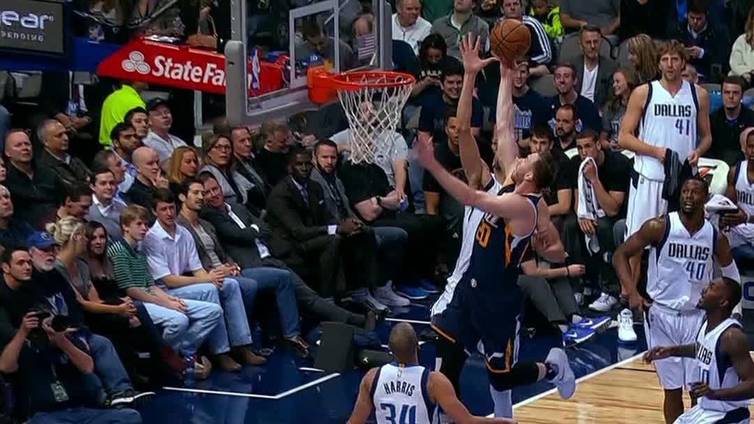 Mejri swats Hayward at the rim - ESPN Video