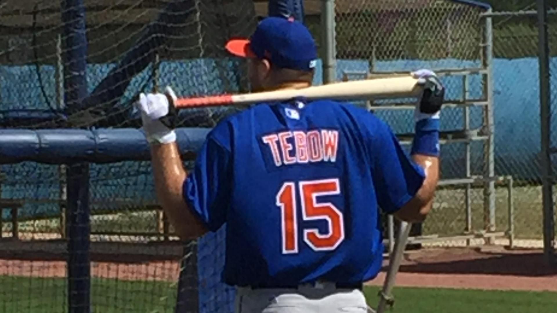 Tebow shows off the power during BP - ESPN Video
