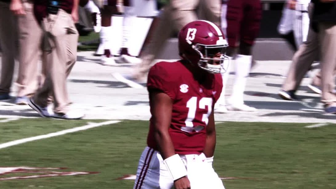Tua is leading Alabama - ESPN Video