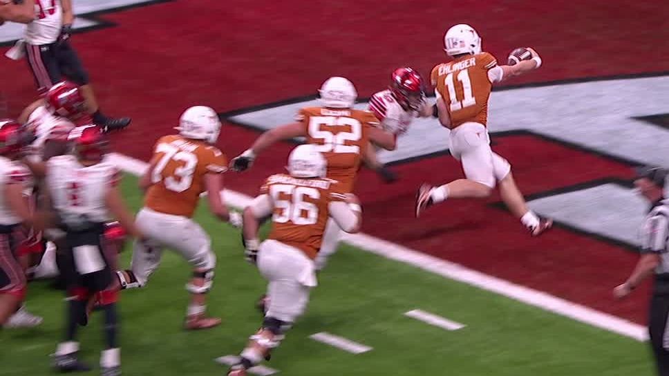 Ehlinger uses his legs to score the TD - ESPN Video