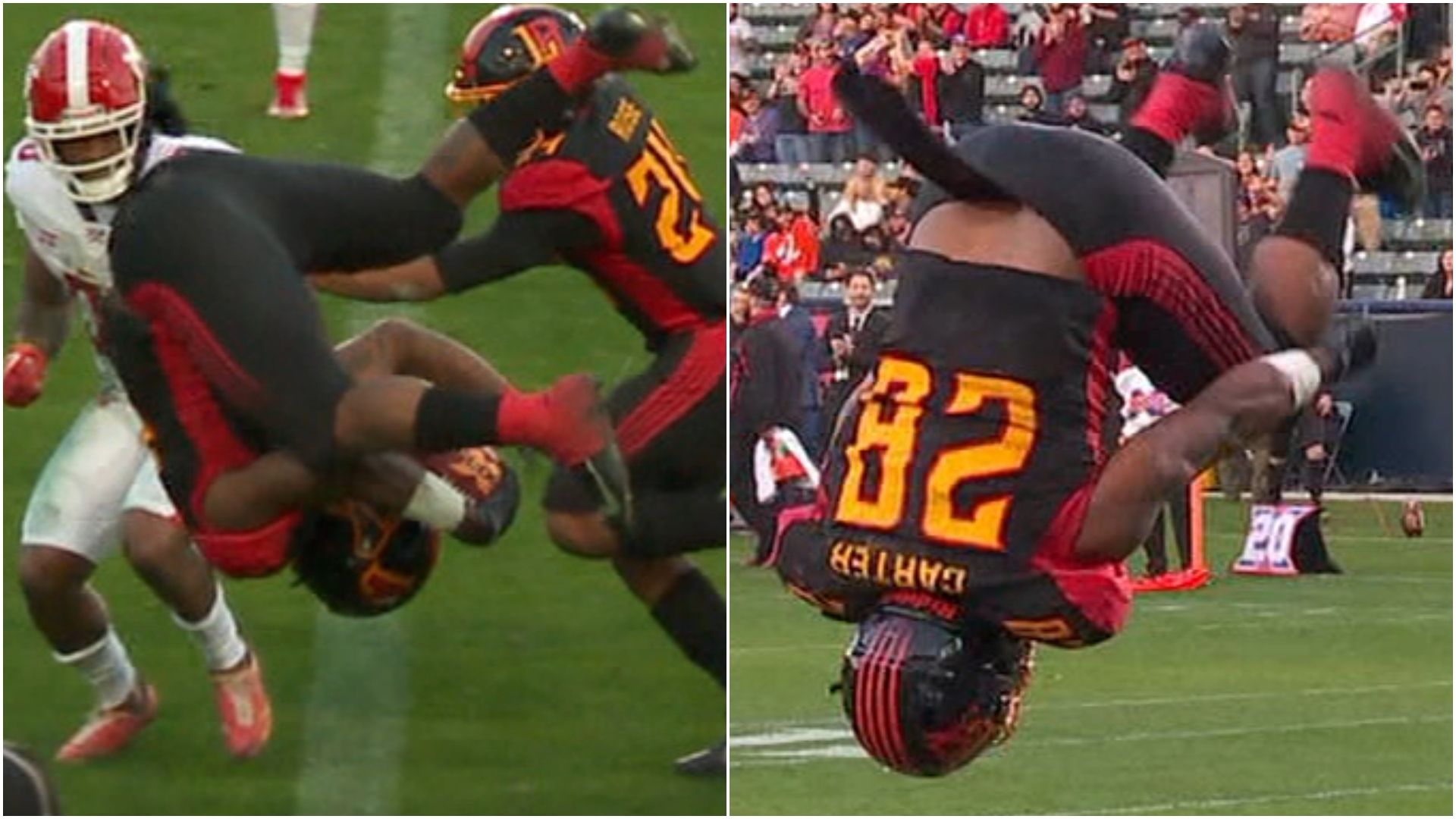 Carter does flips on back-to-back TDs - ESPN Video