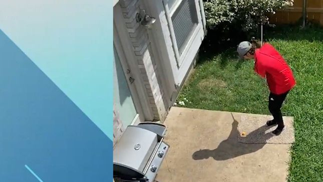 This golf trick shot is executed to perfection - ESPN Video