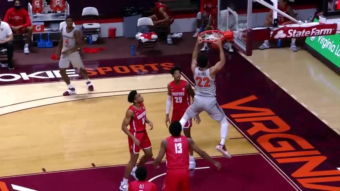 Aluma slams it home for the Hokies - ESPN Video
