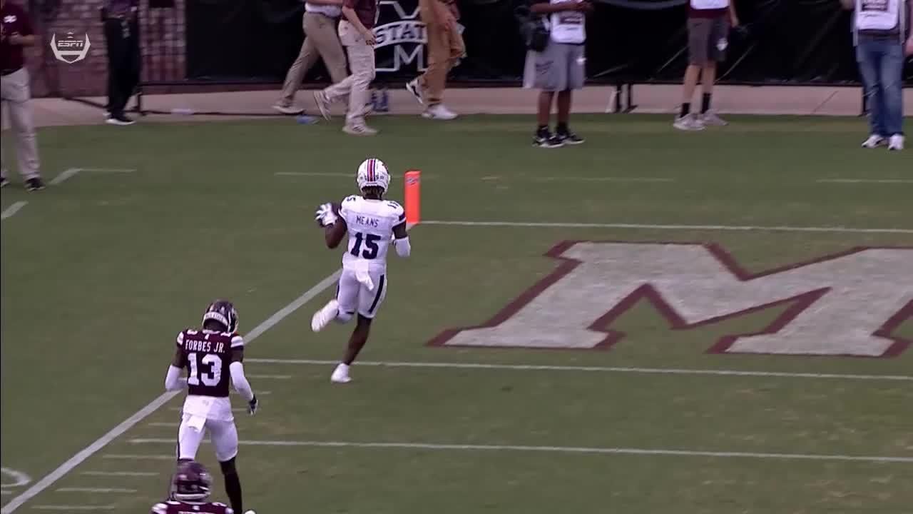 Austin Kendall airs it out for 72-yard touchdown pass - ESPN Video