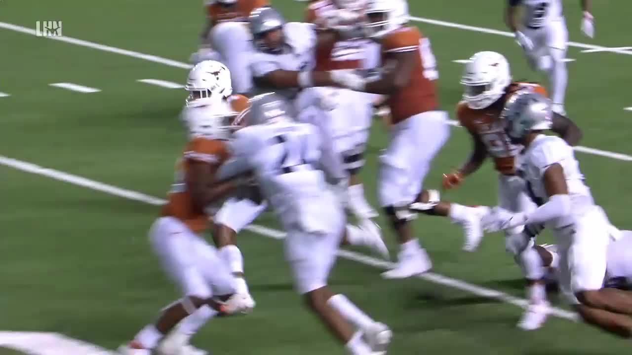 Jonathon Brooks rushes in for 17-yard TD - ESPN Video