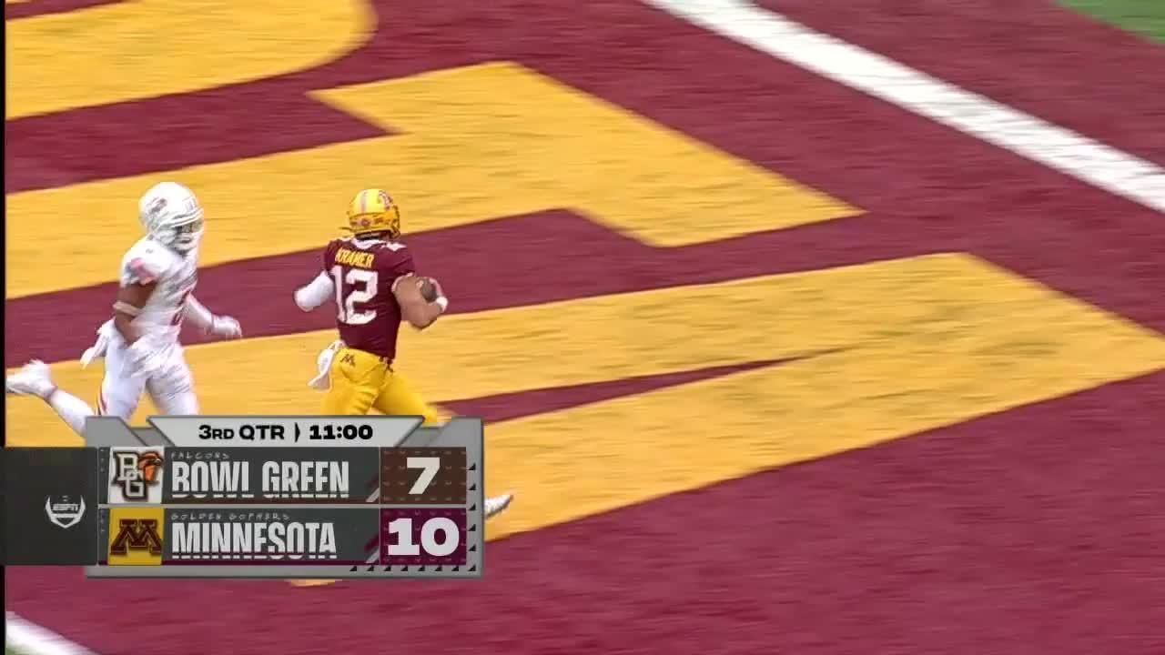 Cole Kramer runs for 19-yard Minnesota TD - ESPN Video