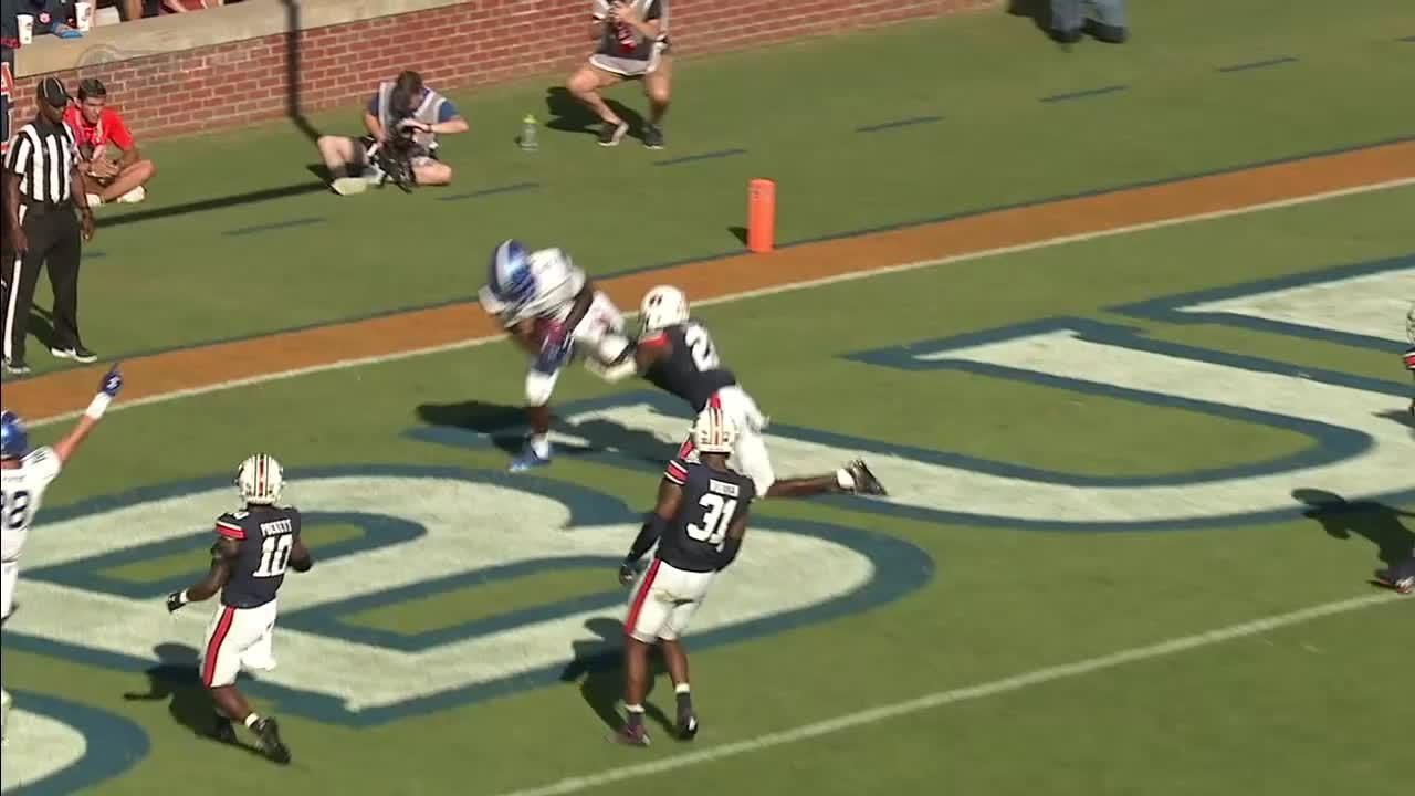 Darren Grainger throws 7-yard TD pass to Roger Carter vs. Auburn - ESPN ...