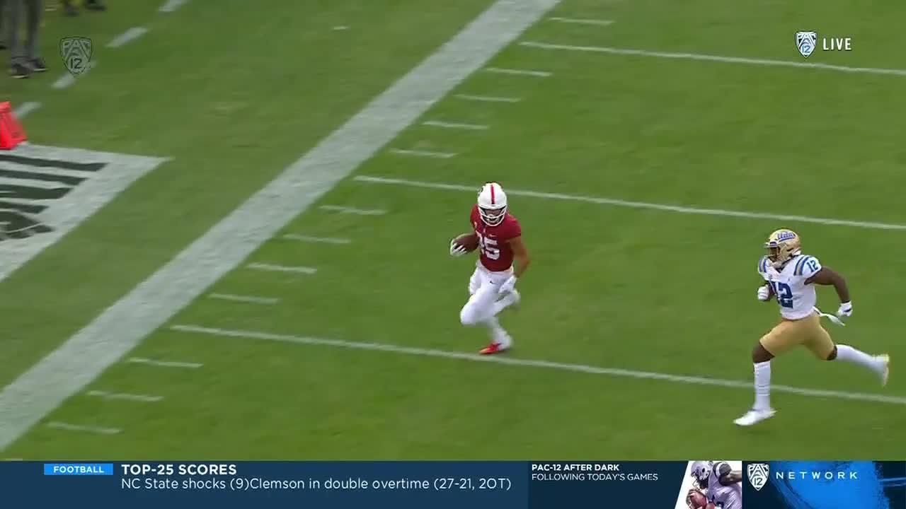 Tanner Mckee with 52-yard touchdown Pass to Bryce Farrell vs. UCLA ...