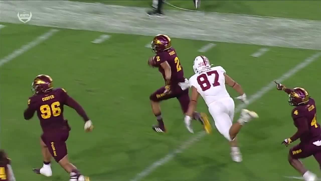 ASU pulls off epic lateral INT for the TD - ESPN Video