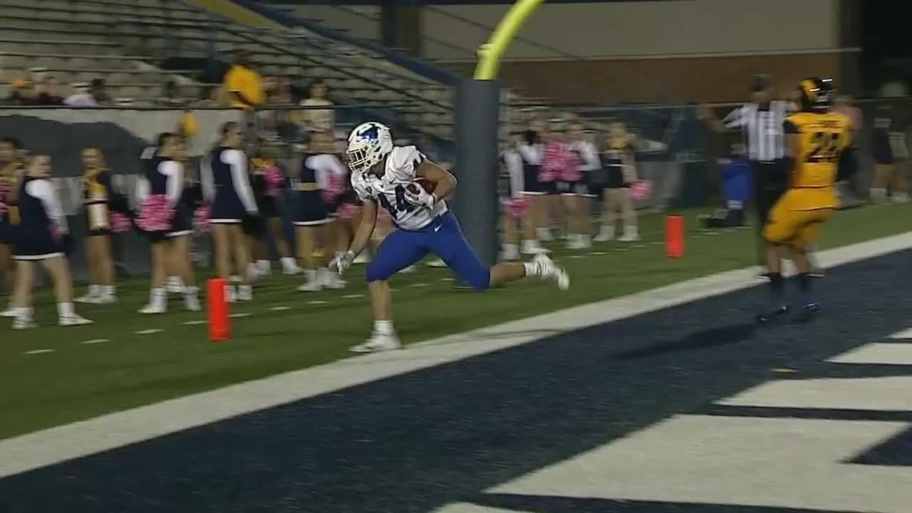 Kyle Vantrease with 9-yard touchdown Pass to Jake Molinich vs. Kent ...