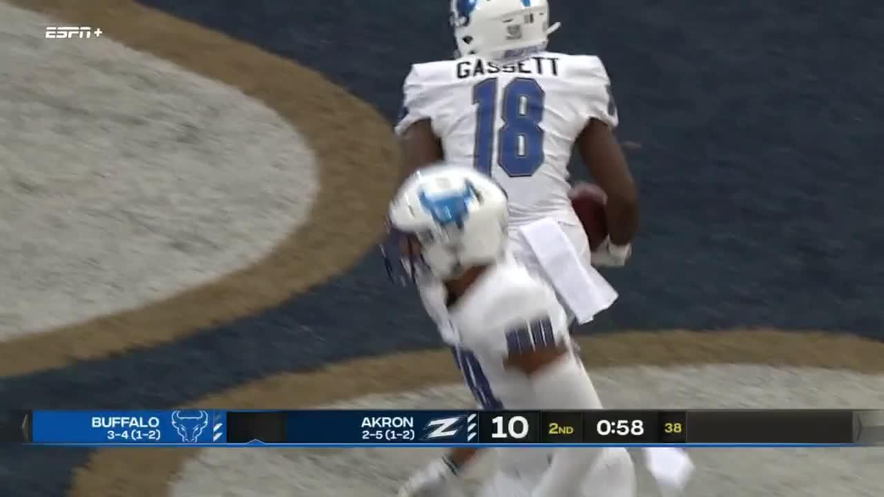 Kyle Vantrease throws 15-yard TD oass to Jamari Gassett - ESPN Video