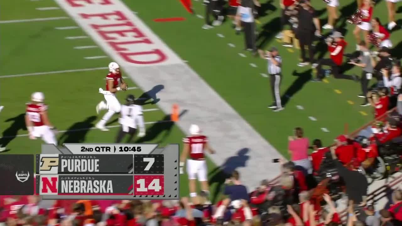 Nebraska reclaims the lead with 4-yard rushing TD - ESPN Video