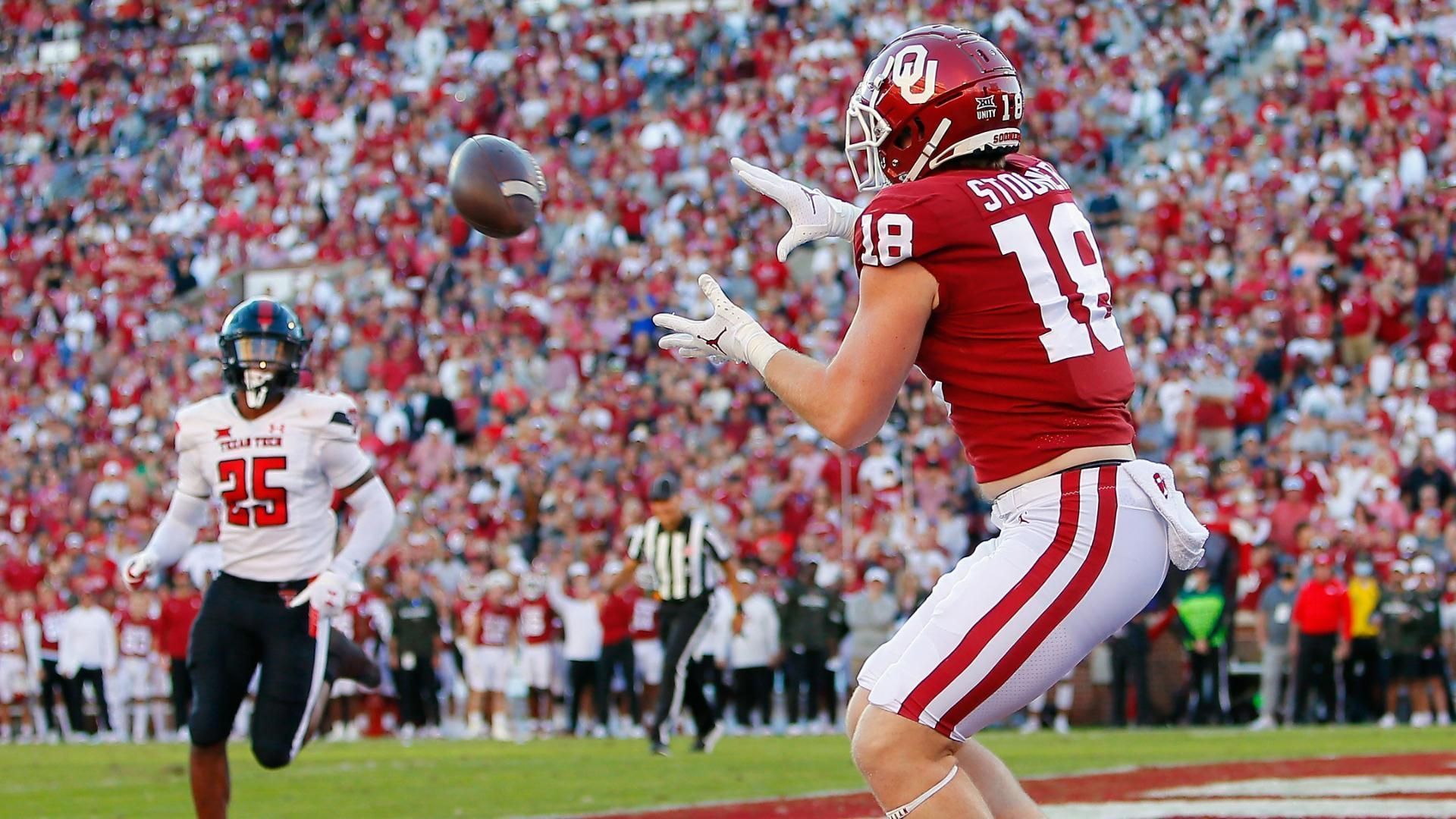 Caleb Williams throws 9-yard touchdown pass vs. Texas Tech - ESPN Video