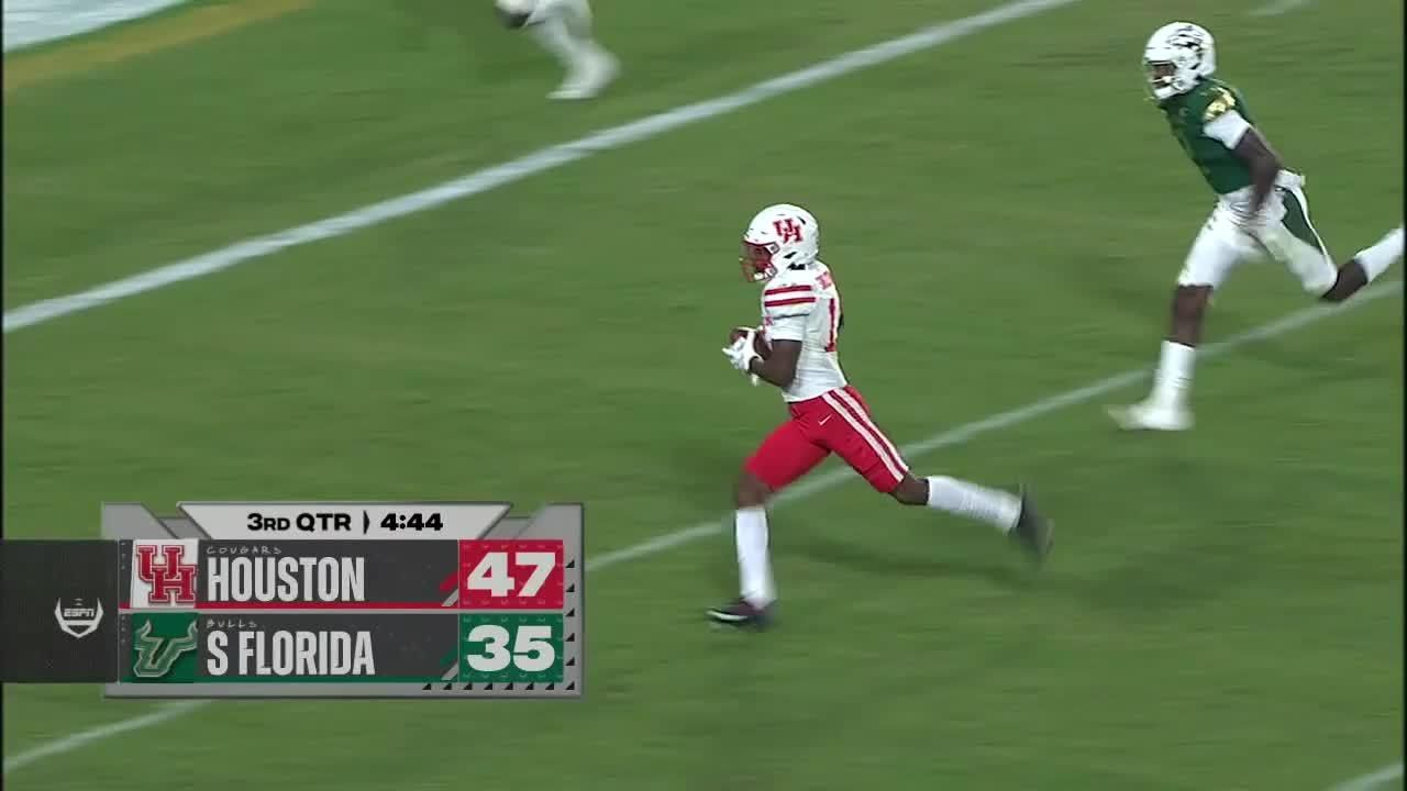 Clayton Tune with 27-yard touchdown Pass to Jeremy Singleton vs. South ...