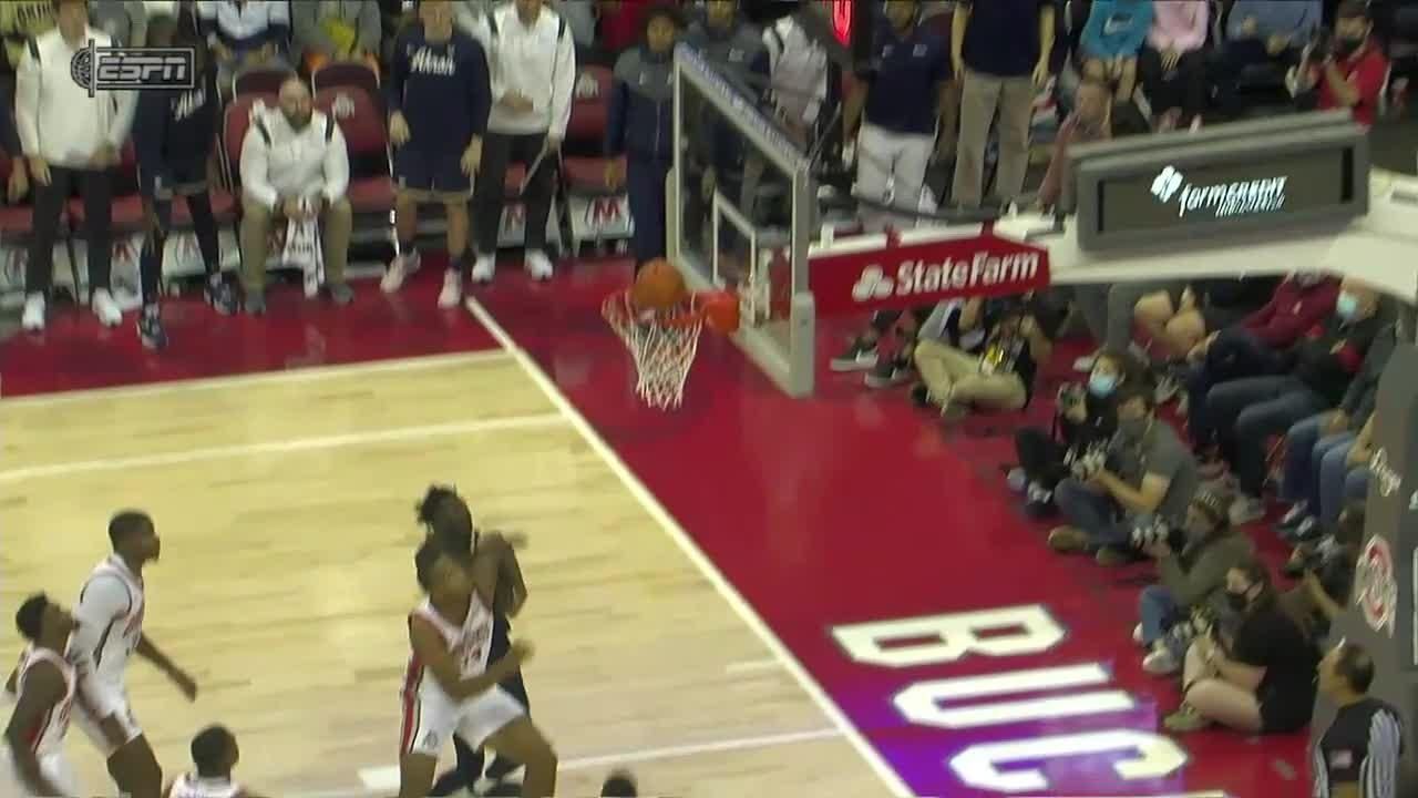 Castaneda knocks down the triple for Akron vs. Ohio State - ESPN Video