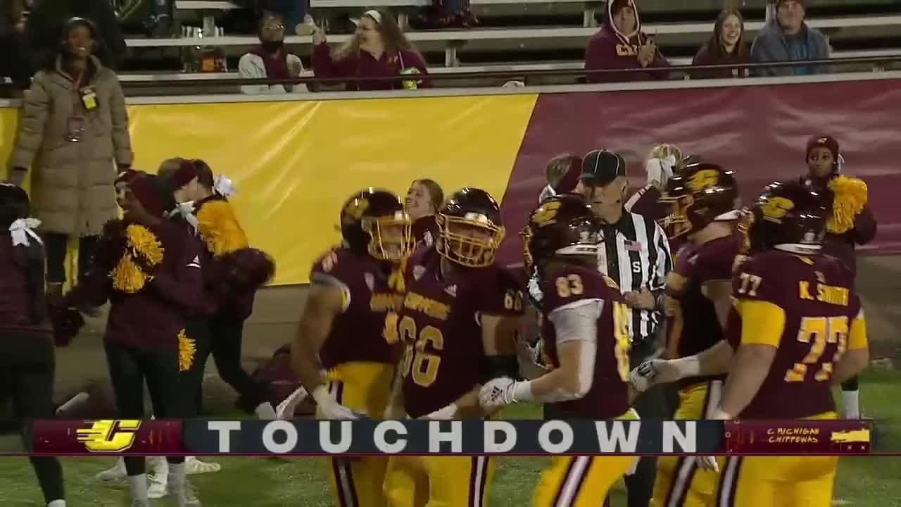Dallas Dixon breaks tackle for CMU TD - ESPN Video