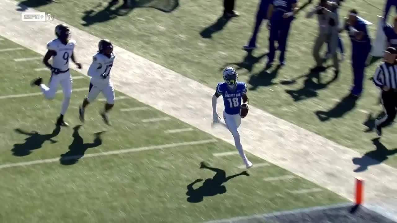 Seth Henigan connects with Eddie Lewis for 75-yard Memphis TD - ESPN Video