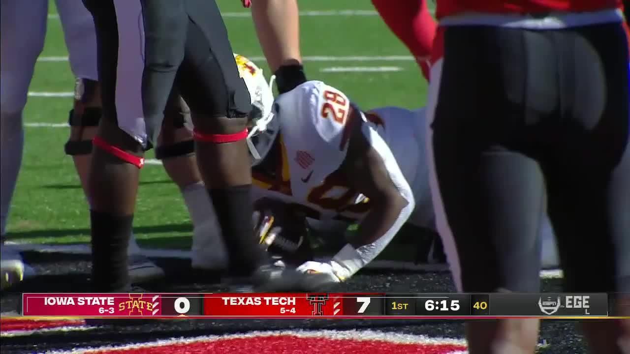 Breece Hall powers through for an Iowa State TD - ESPN Video
