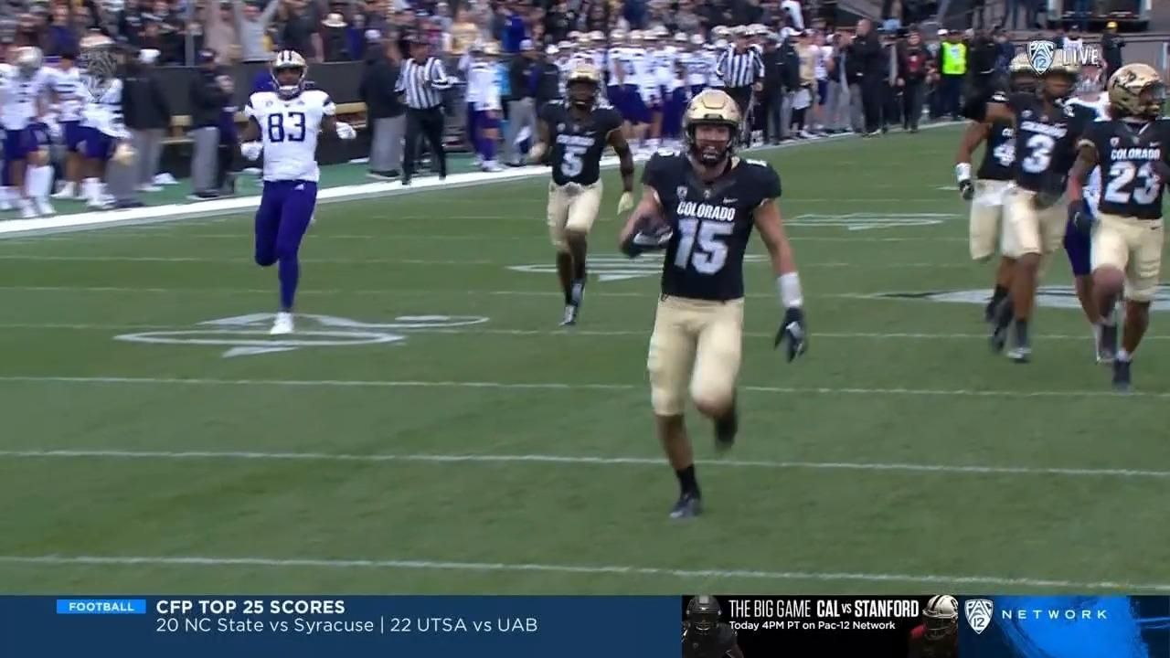 Colorado's defense scoops up fumble for 99-yard TD - ESPN Video