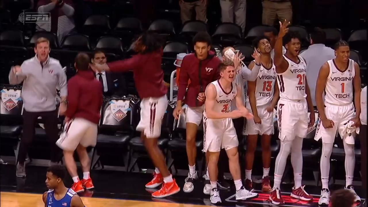 Va Tech's bench goes wild over Alleyne's big 3 - ESPN Video
