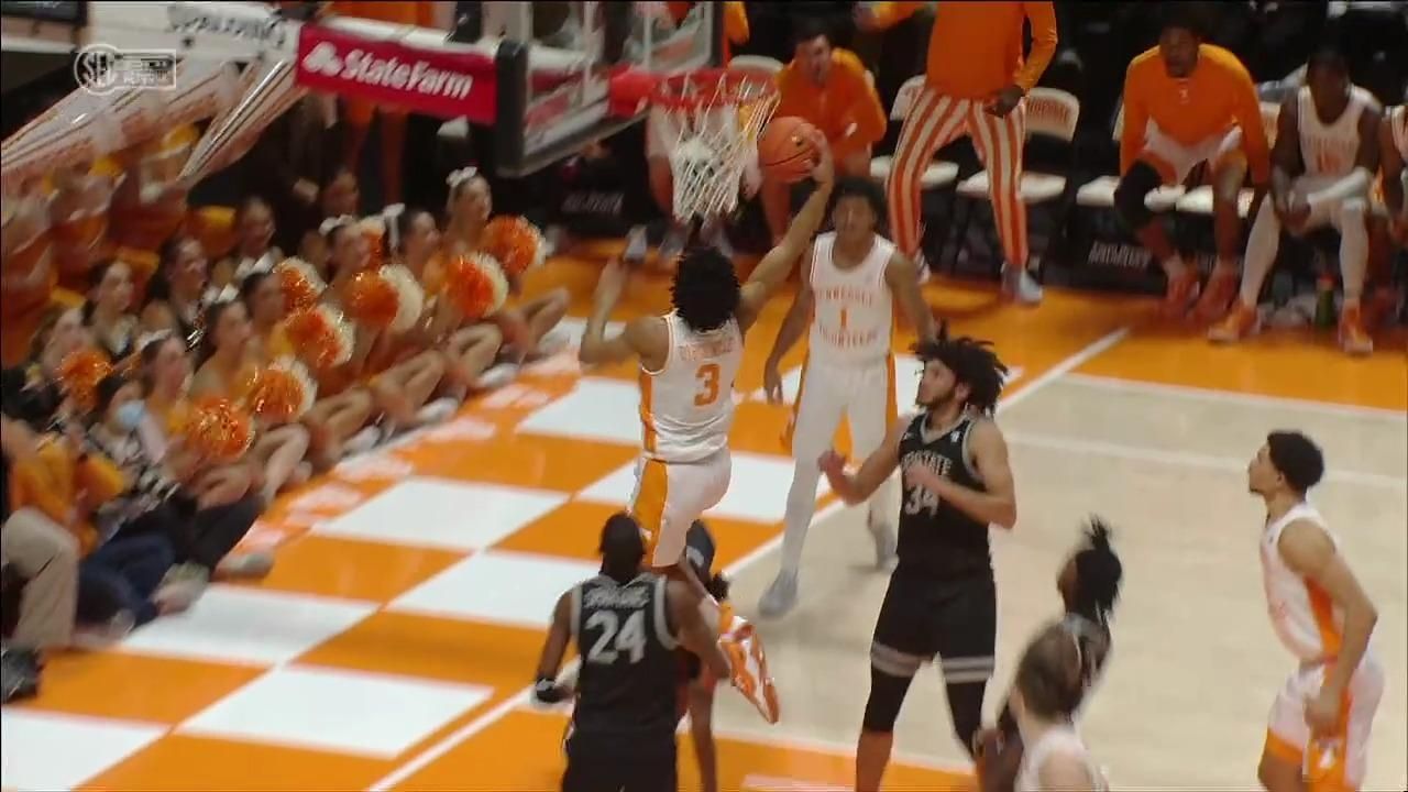 Tennessee's dunk party continues with Diboundje's big jam - ESPN Video
