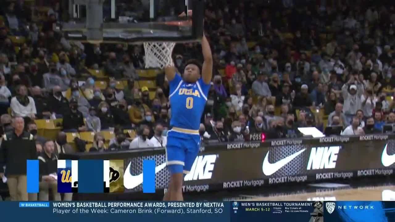Jaylen Clark makes a beautiful steal and goes all the way for a massive ...