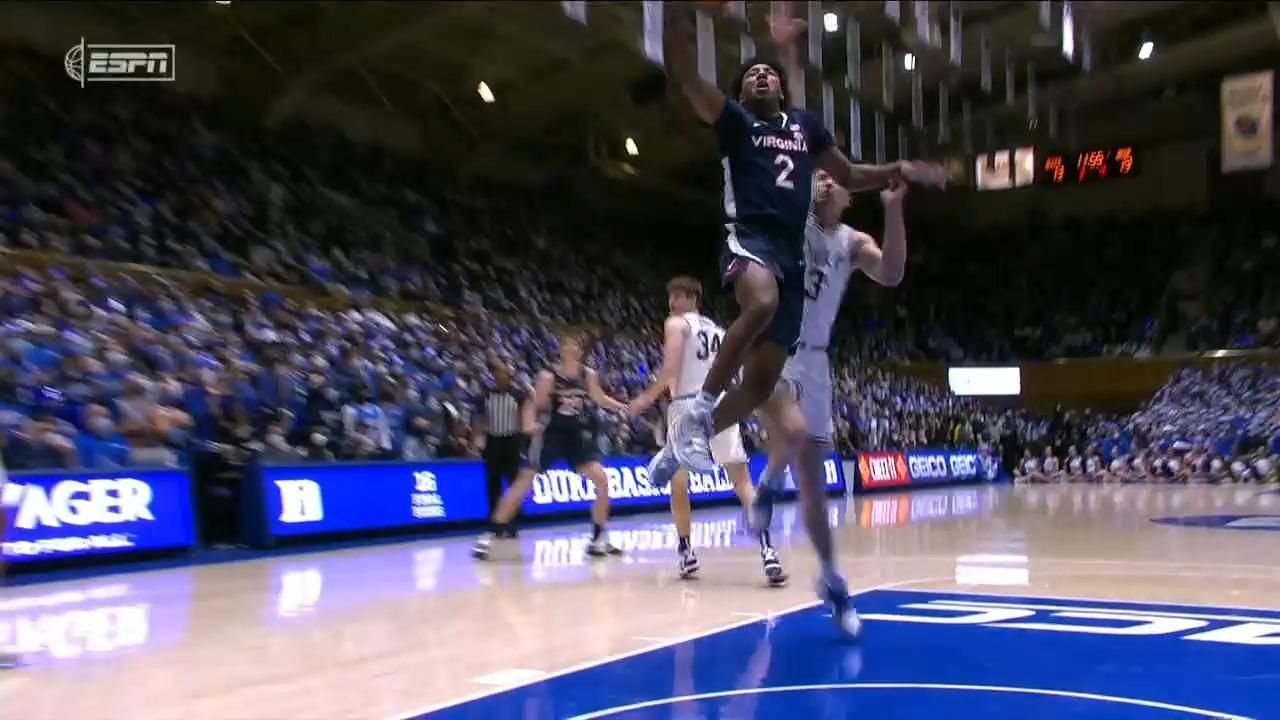 Virginia's Reece Beekman speeds by defender for a bucket - ESPN Video
