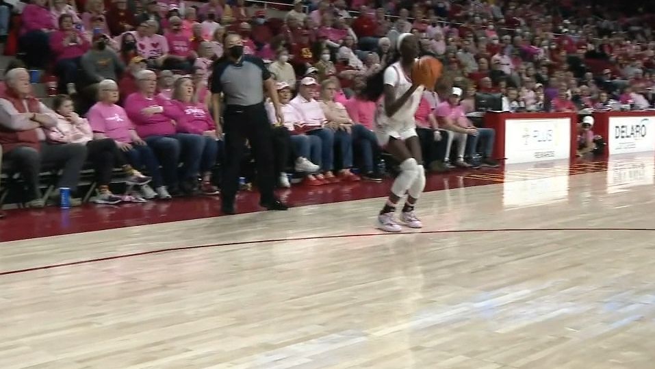 Emily Ryan wraps a nice pass to Nyamer Diew for a triple - ESPN Video