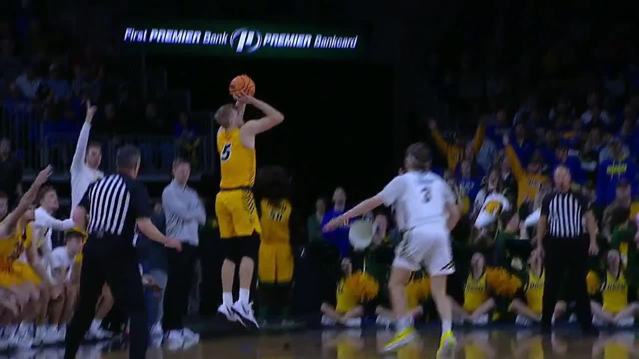 Sam Griesel splashes a 3 to give NDSU its first lead - ESPN Video