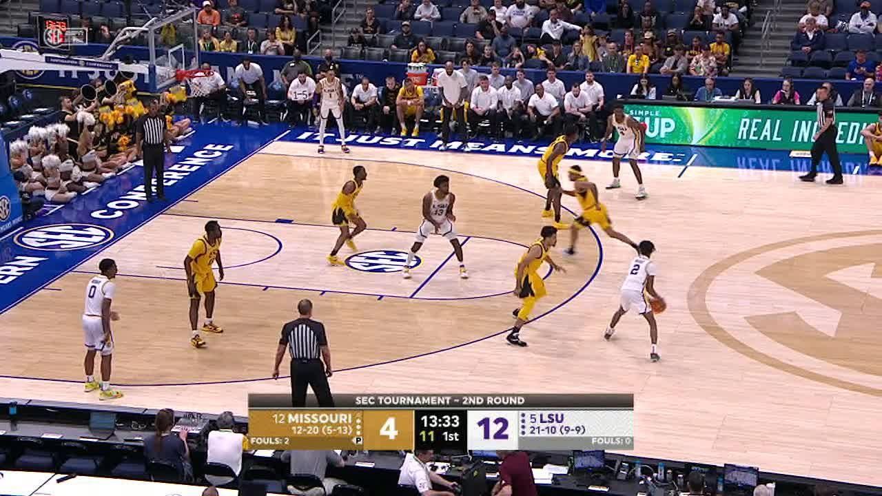 Eric Gaines soars for the acrobatic block - ESPN Video