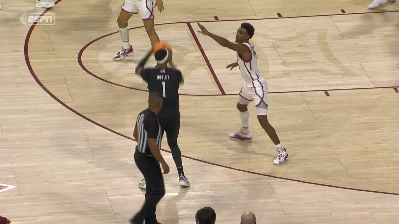 Mosley hits his 17th point with this smooth triple - ESPN Video