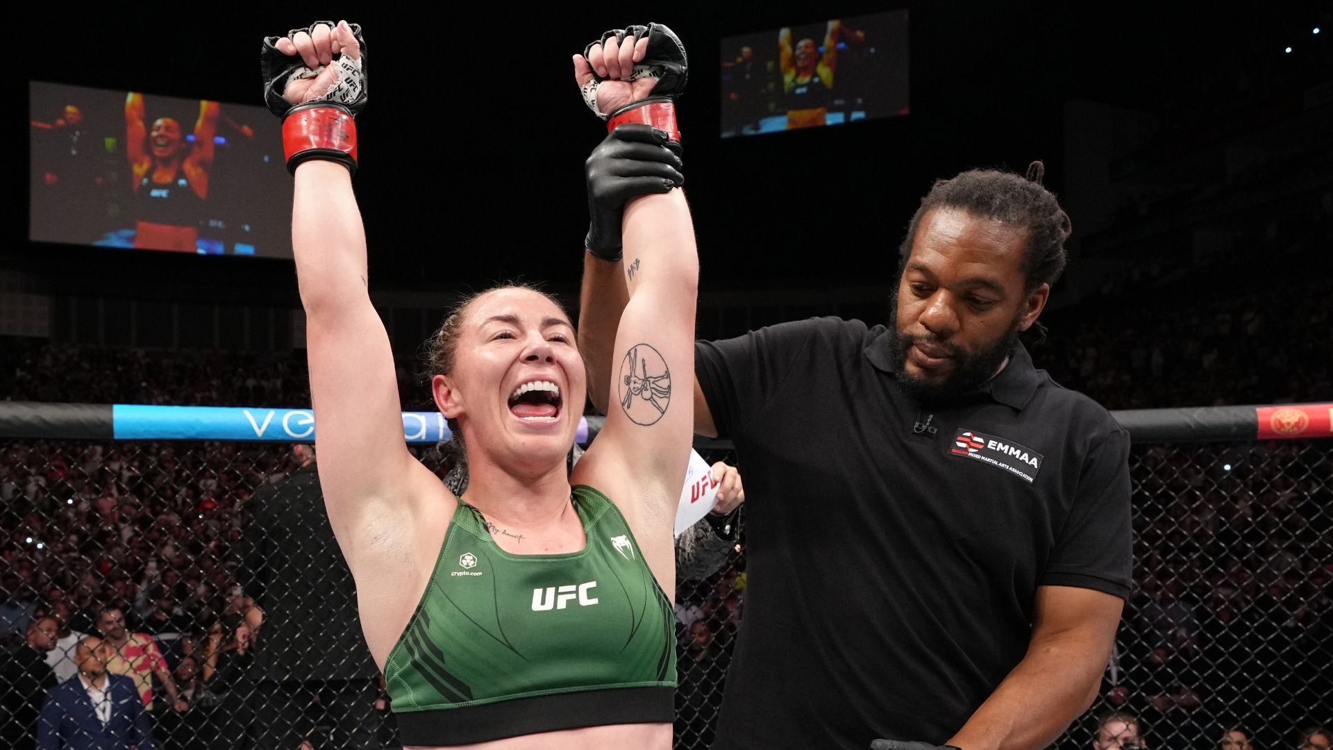 Molly McCann uses a spinning elbow to grab spectacular first-round KO ...
