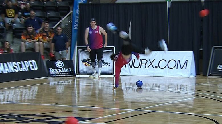 This backflip in a dodgeball game will make your jaw drop - ESPN Video