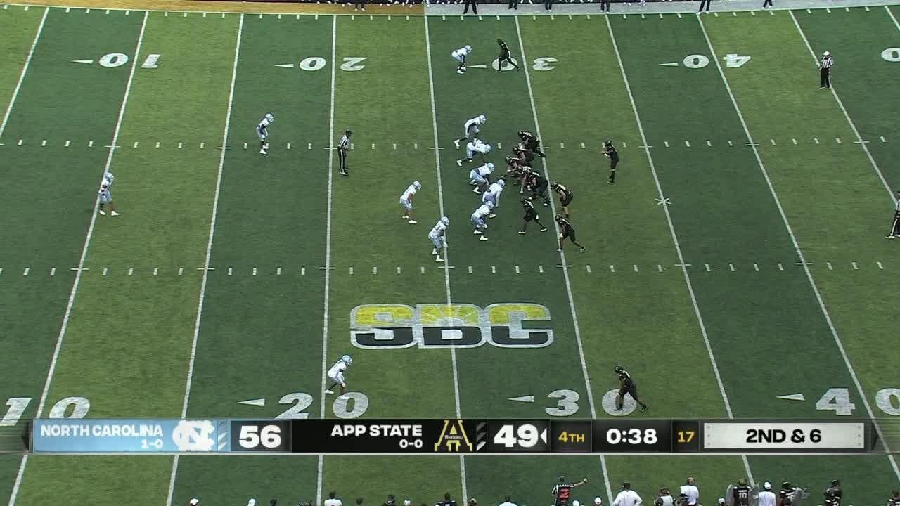 Appalachian State fails conversion attempt after Dashaun Davis's TD ...