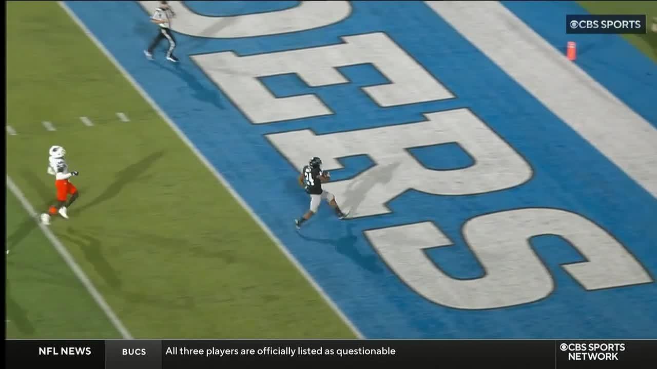 End Zone Darius Bracy Scores 53 Yard Rushing Td Espn Video