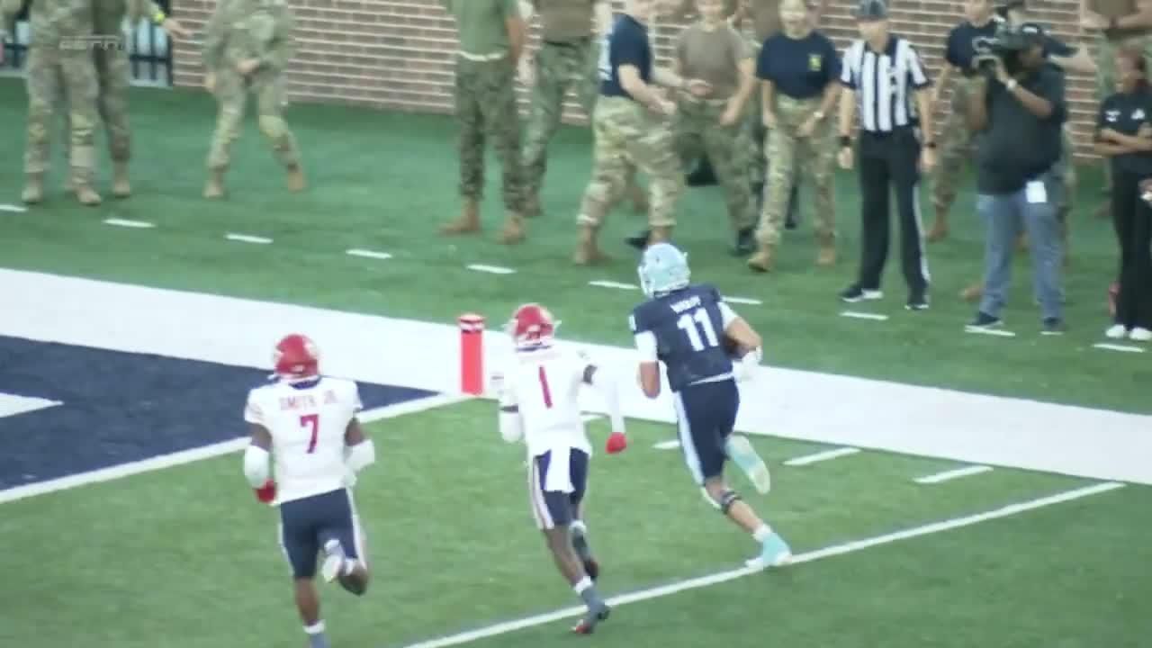 Touchdown! Hayden Wolff scores vs. Liberty - ESPN Video