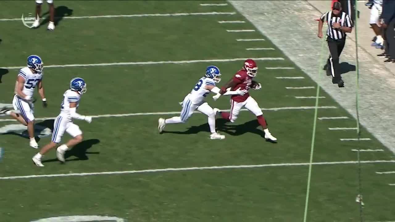 Raheim Sanders powers past defense for 24-yard run - ESPN Video