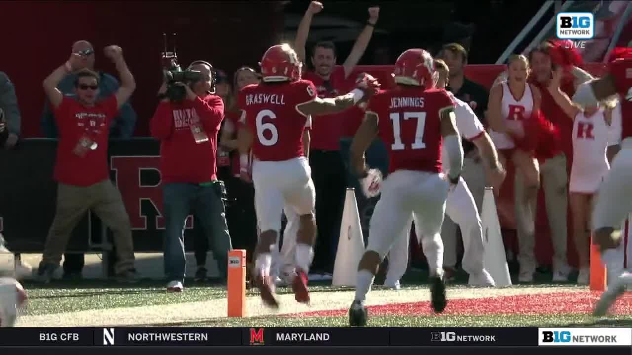 Christian Braswell makes house call on Rutgers pick-six - ESPN Video