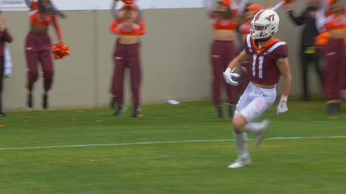 Virginia Tech's Holloway goes 90 yards on a punt-return TD - ESPN Video