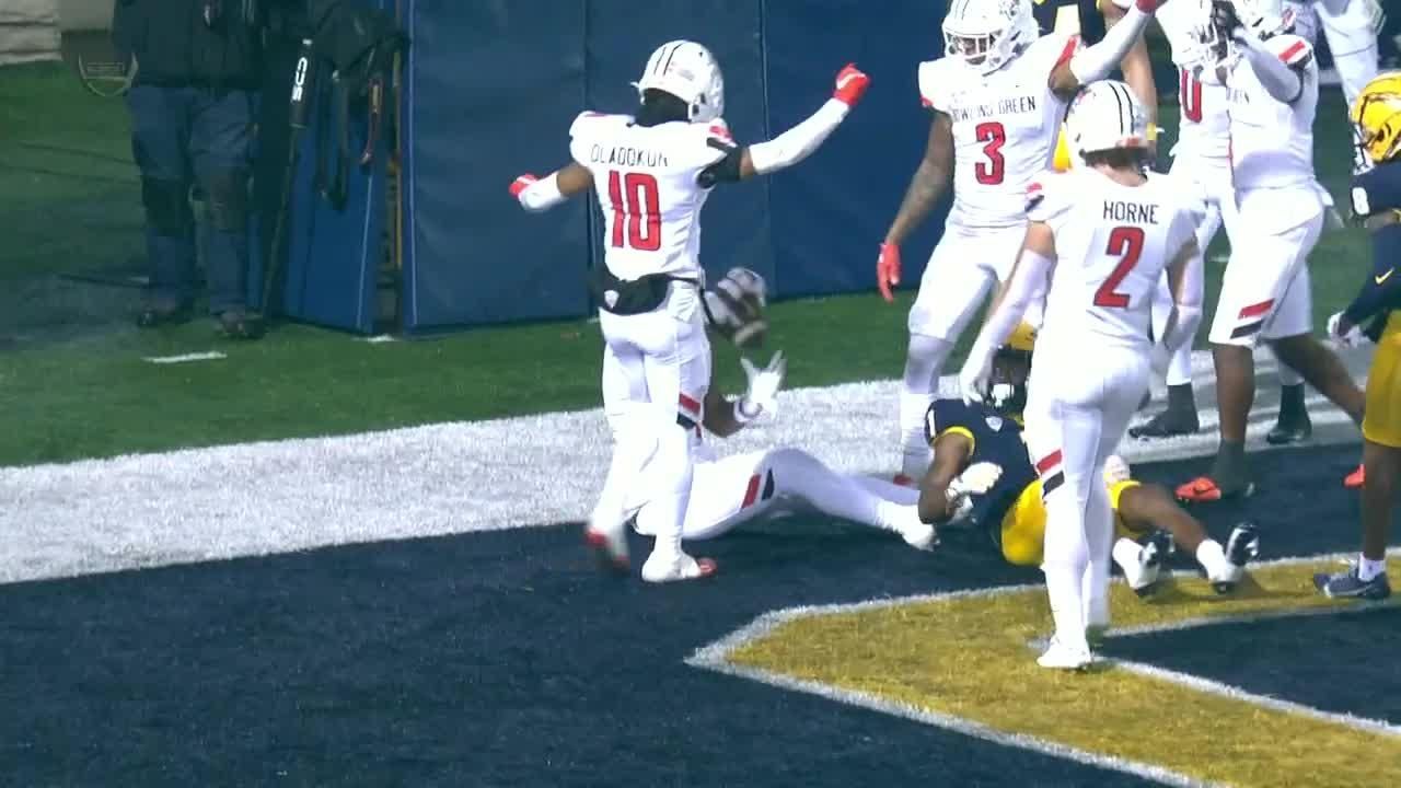 Trent Simms makes timely pick vs. Toledo - ESPN Video