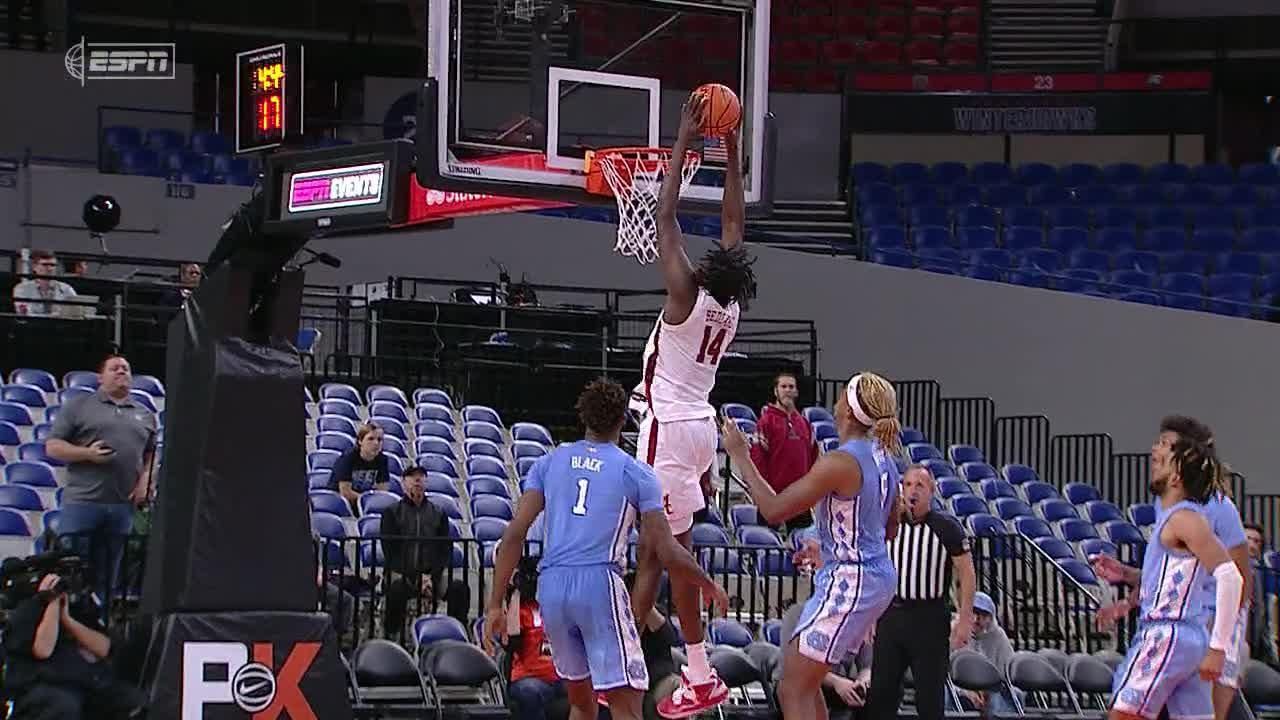 Alabama strikes first in 2OT on Charles Bediako's slam - ESPN Video