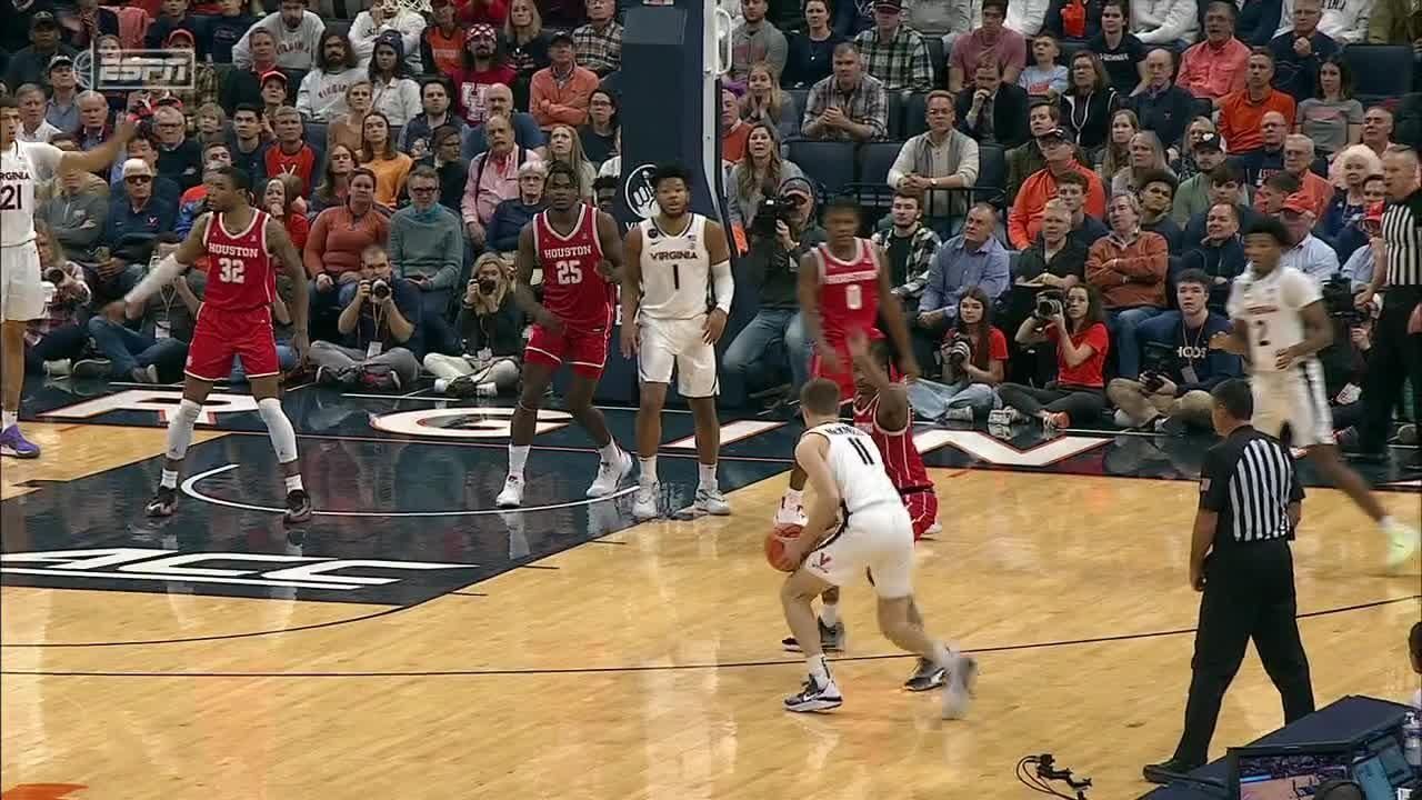 Isaac McKneely somehow gets the and-1 to fall - ESPN Video