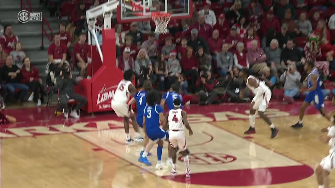 Makhi Mitchell rocks the rim with dunk - ESPN Video