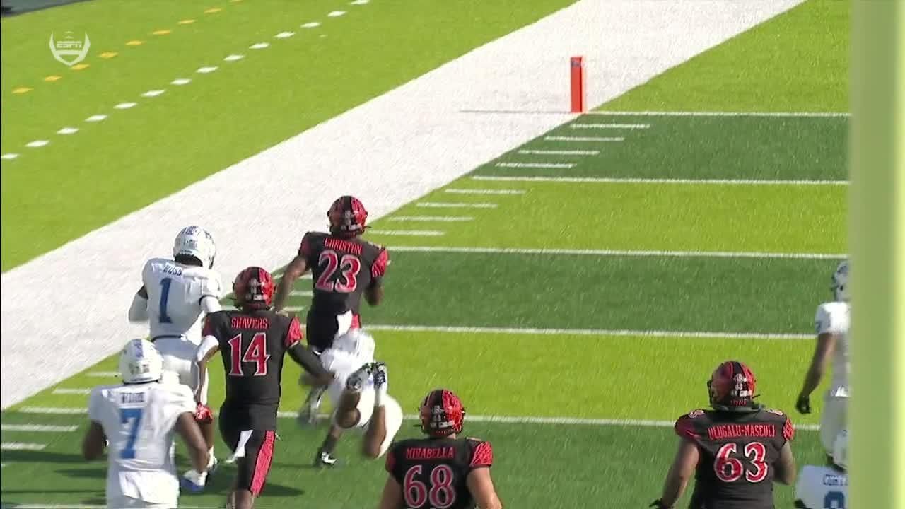 Kenan Christon sprints for an electric 73-yard San Diego State TD ...